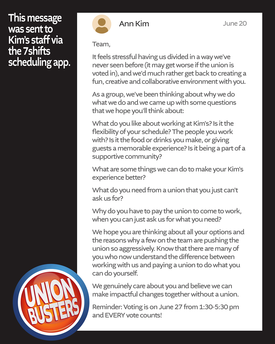 How to Union Bust: A campaign of union busting by restaurateur Ann Kim ...