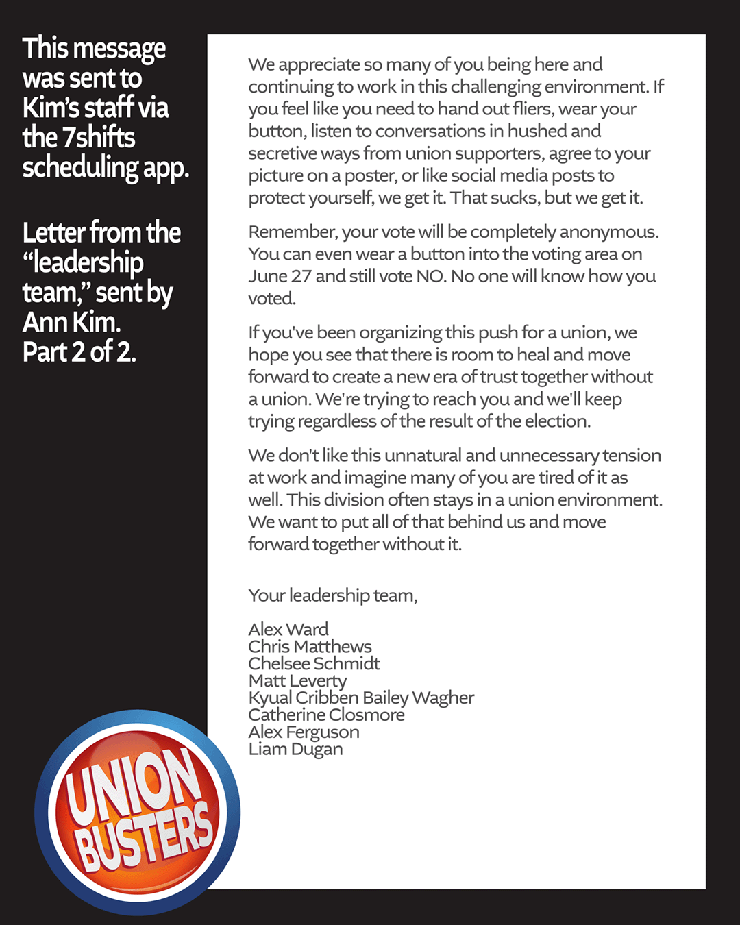 How to Union Bust: A campaign of union busting by restaurateur Ann Kim ...
